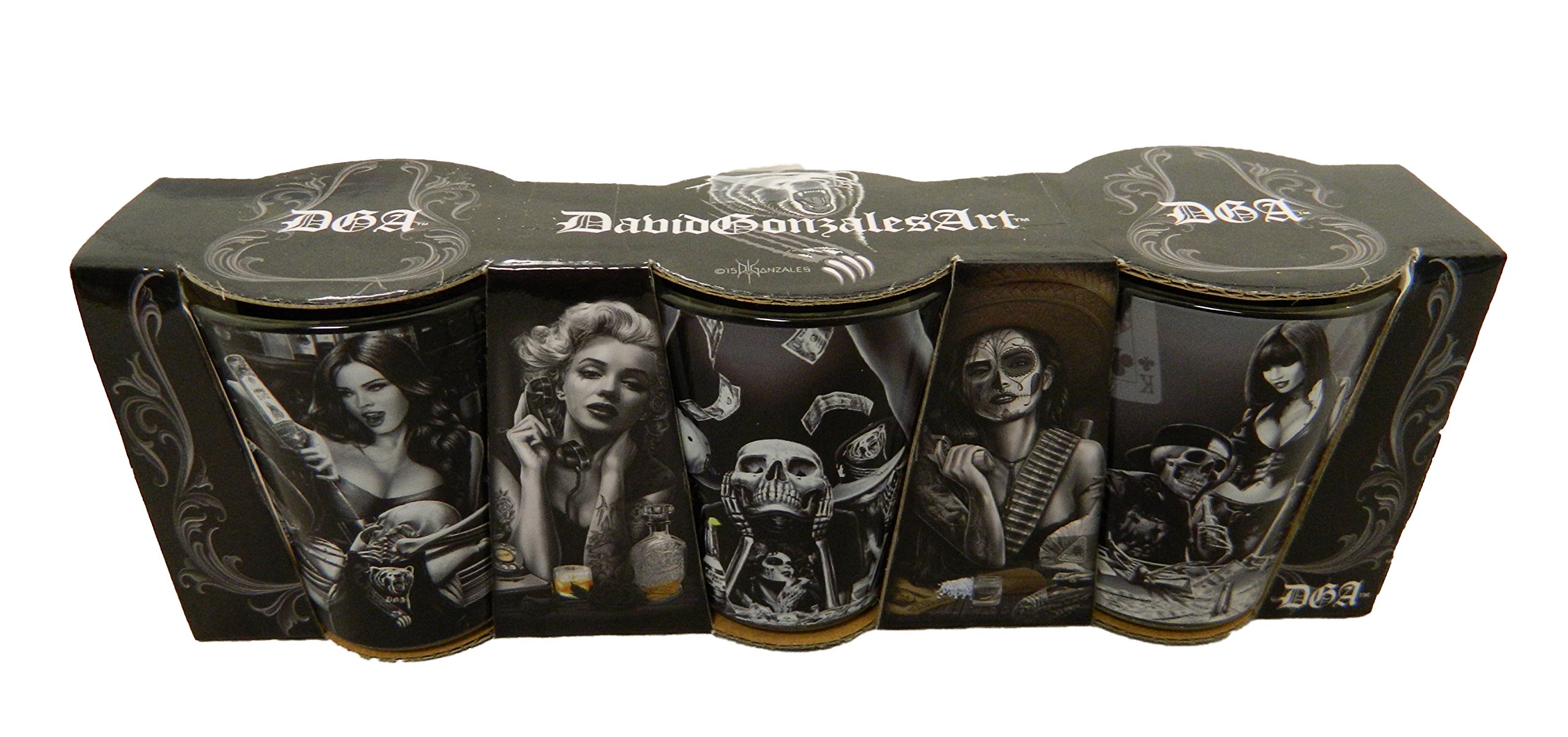 David Gonzales Art Shot Glass - Last Call - Set of 3