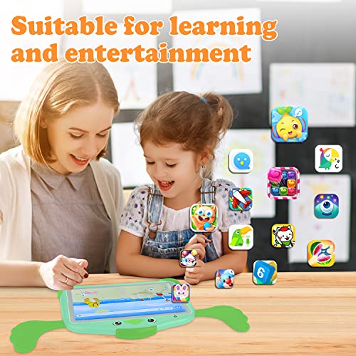 Tablet for Kids 10 inch Kids Tablet 2GB 32GB Android 11 Kids Tablet PC with Kid-Proof Case 1280 * 800 HD Display, Toddler Tablet with Parental Control, Dual Camera, WiFi(Green)