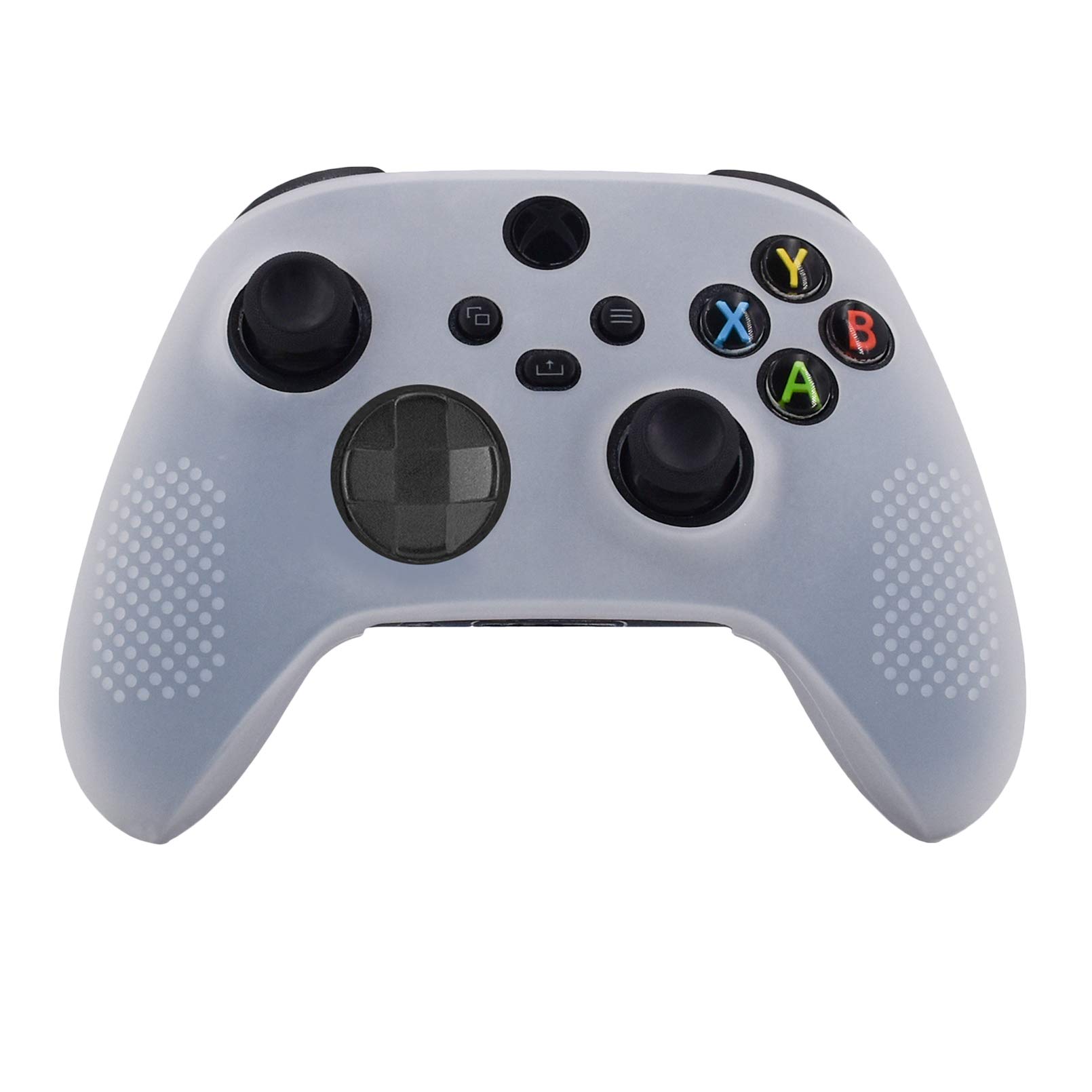 X Series X Controller Skin,Hikfly Controller Cover Compatible with Xbox Series X/S Controller Grips Case Non-Slip Studded Silicone Controller Cover with 4pcs Thumb Grips Caps(Red)
