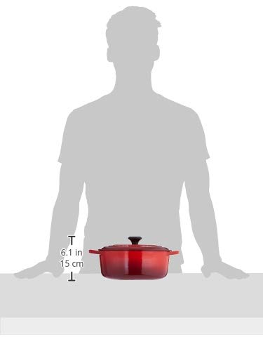 Le Creuset Enameled Cast Iron Signature Oval Dutch Oven, 2.75 qt., Cerise