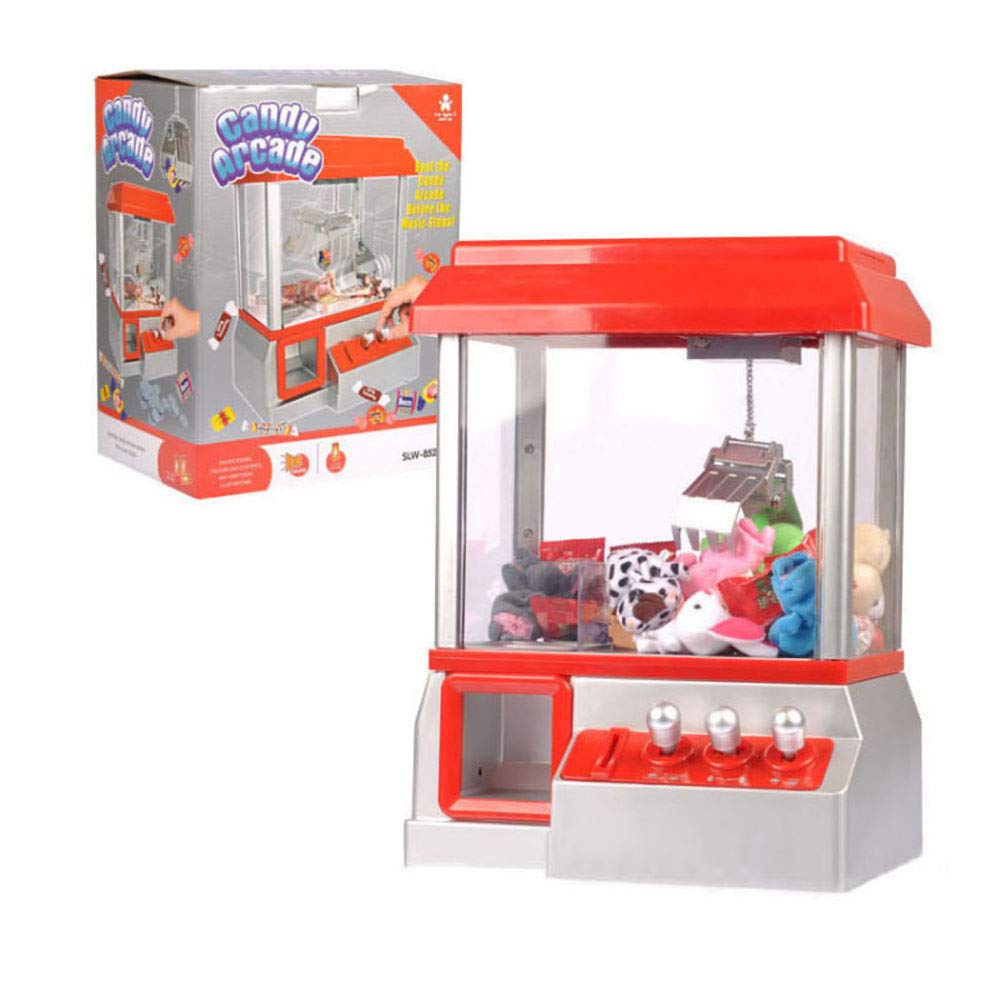Xiangtat Large Claw Toy Grabber Mini Arcade Machine with Lights & Sounds - Electronic Claw Toy Grabber Machine, Animation, Authentic Arcade Sounds for Exciting Play β with Volume Control Switch