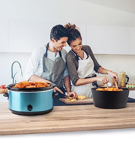 Slow Cooker Liners fit Crock-Pot 7-8 Quart Oval Slow Cooker,Reusable & Leakproof Dishwasher Safe Cooking Liner for 7-8QT Crock Pot