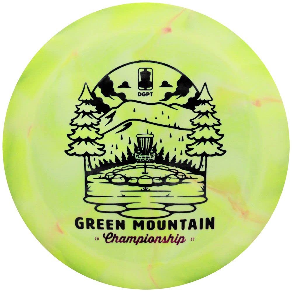 Discraft Limited Edition 2022 Green Mountain Championship Swirl ESP Nuke Distance Driver Golf Disc - Colors Will Vary
