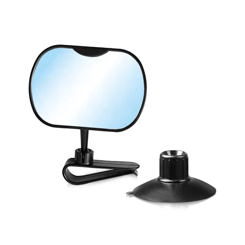 DEAR MIA LITTLE LIZ | Baby Rearview Mirror | Safety Mirror | Rear Seat Use | With Suction Base and Clamp | Mini