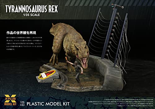 X-Plus Jurassic Park: Tyrannosaurus Rex 1:35 Scale Plastic Model Kit