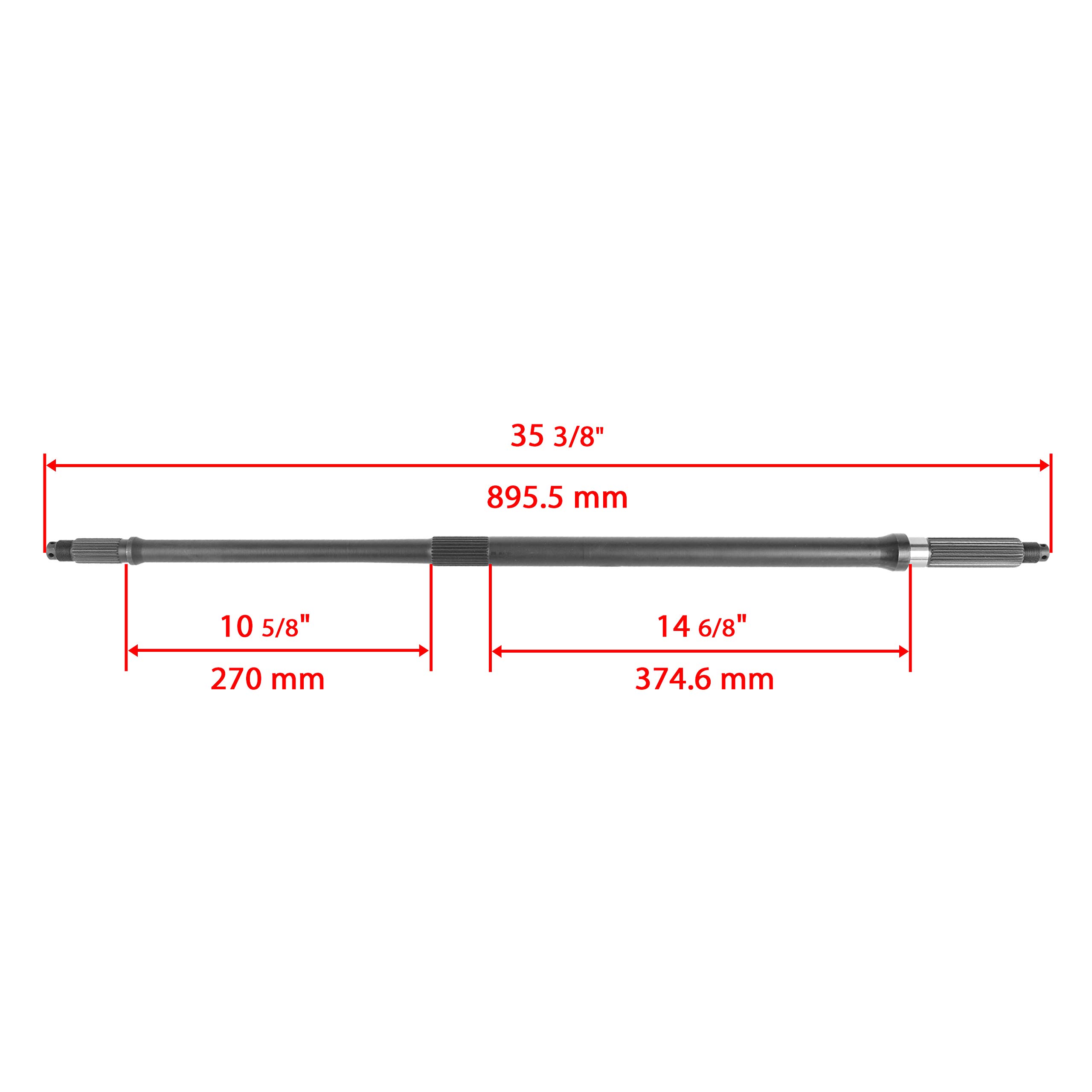 Caltric Rear Axle Shaft with Nuts Compatible with Honda TRX420FM1 TRX420FM2 Rancher 420 4x4 2014 2015 2016-2021