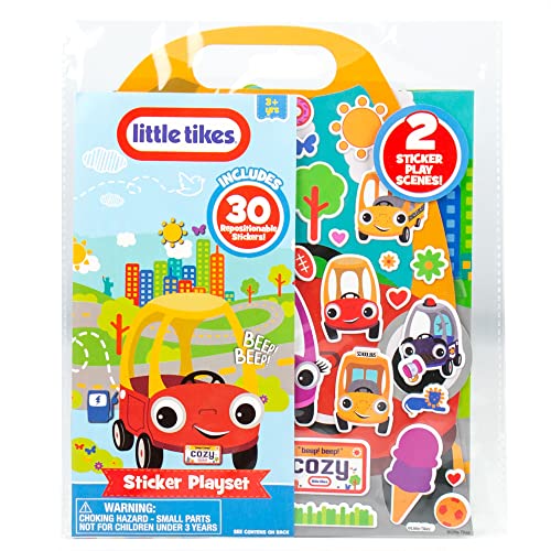 Repositionable Little Tikes Sticker Playset β Car & Truck Stickers for Kids Ages 3+