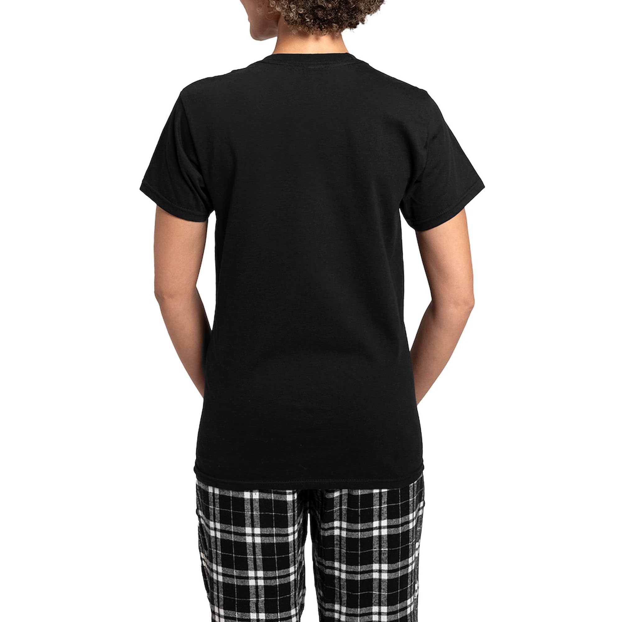 CafePress THIS GIRL LOVES MUSTANGS Women's Dark Pajamas Womens Novelty Pajama Set, Comfortable PJ Sleepwear With Checker Pant