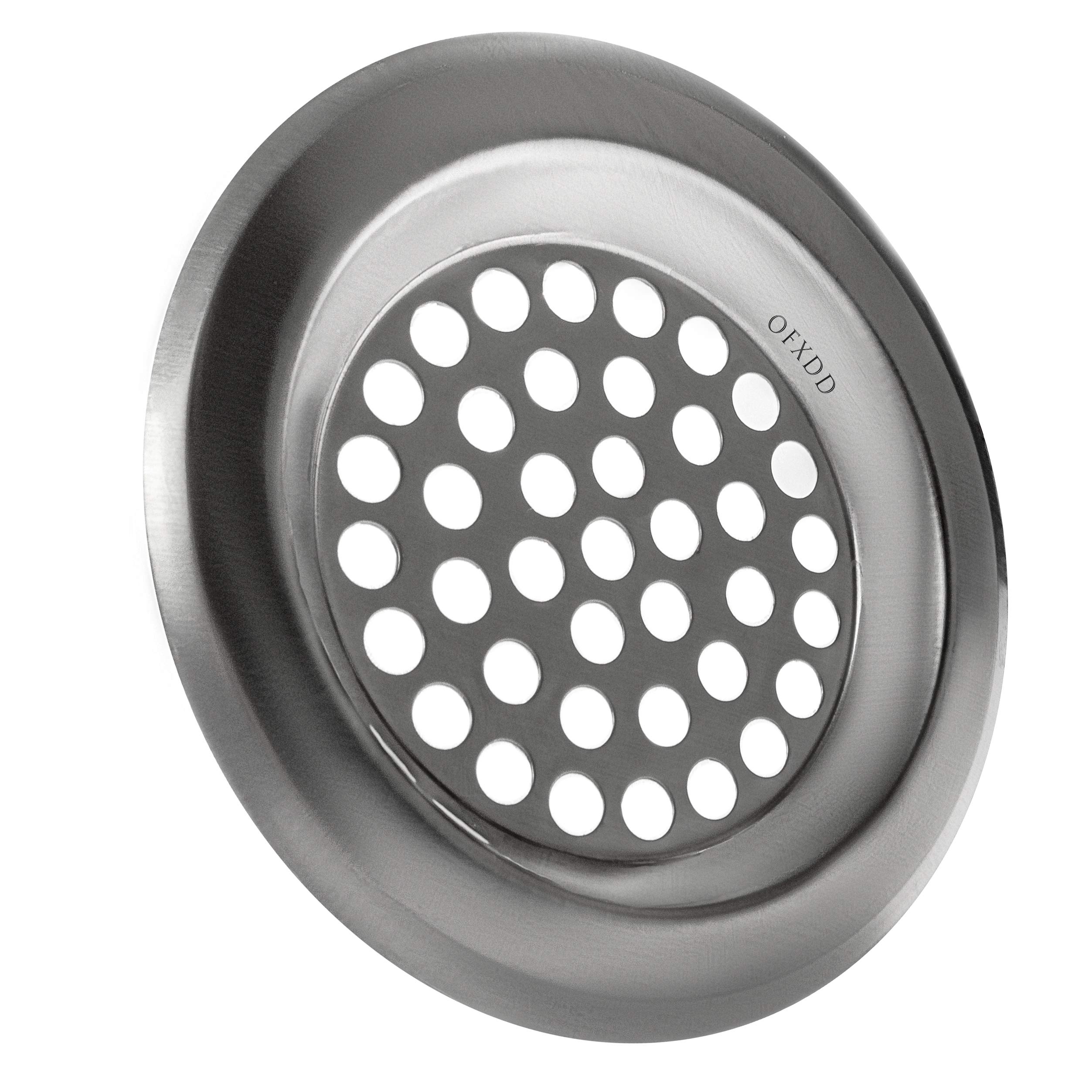 Large Universal Stainless Steel Drain Food Stopper for Kitchen Sink Flat Tub Protector - Pack of 12 - Best Metal Screen Bathtub Hair Strainer for Bathroom Sink