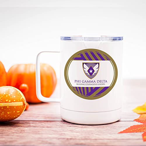 greeklife.store Phi Gamma Delta Stainless Steel Travel Mug 13 OZ (Phi Gamma Delta 8)