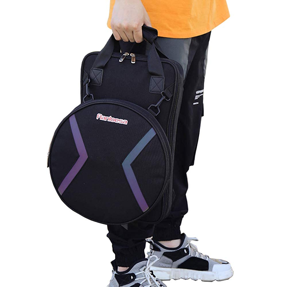 MoonEmbassy Silent Drum Pad Bag for 12 Inch,Drum Practice Pad Bag,Waterproof,with Adjustable Dual Straps Dumb Drum Practice Pad Bag
