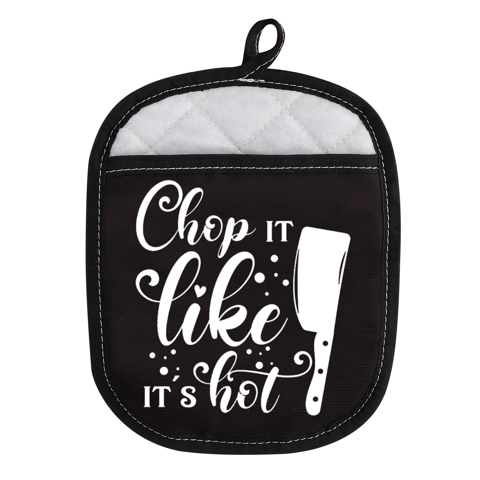 Chop It Like Its Hot Oven Pads Pot Holder Novelty Gift Friend Kitchen Present New Home Present (Chop IT Like It's hot)