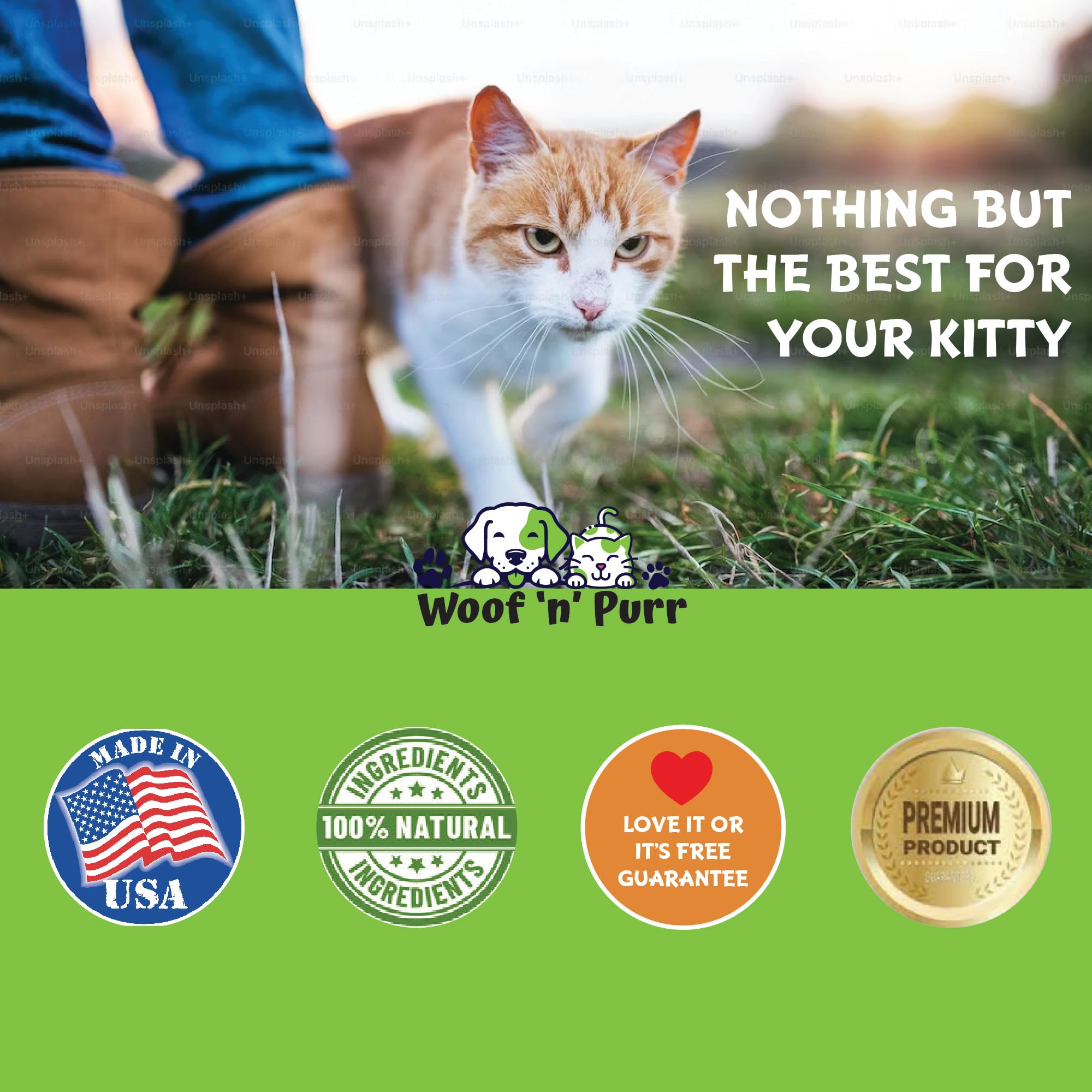 Woof 'n' Purr Constipation Relief for Cats - Cat Constipation Relief - Cat Laxative - Cat Laxative Constipation Relief - Constipation Relief for Cat - Cat Stool Softener - 1 fl oz - (1)