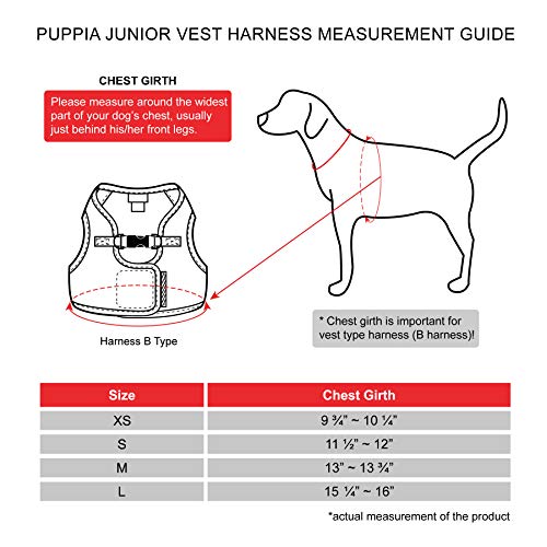 Puppia Authentic Junior Harness B, Medium, Beige