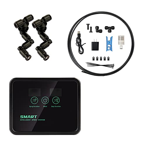 Reptile Automatic Humidifiers Spray System,vivarium Tank Misting System With Adjustable 360° Spray Nozzles And Timing Controller,amphibians Intelligent Humidifier For Rainforest Ecosystem
