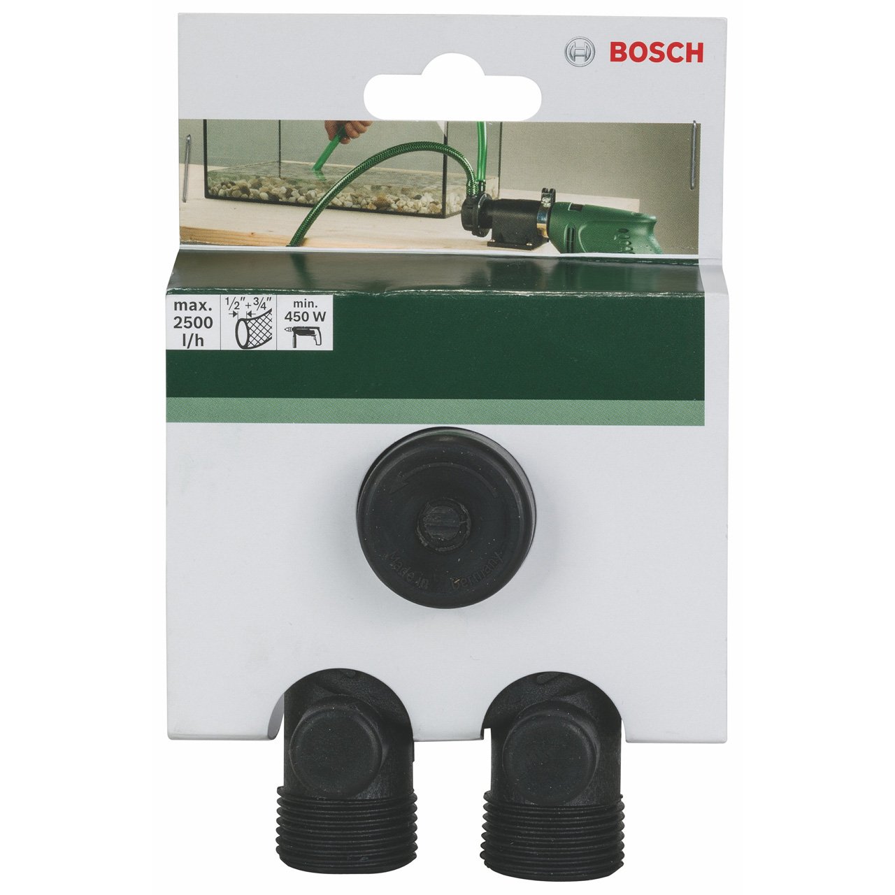Bosch 2609255714 1/2-inch to 3/4-inch and 4 x 40m 30Sec Water Pump - 2500L/H