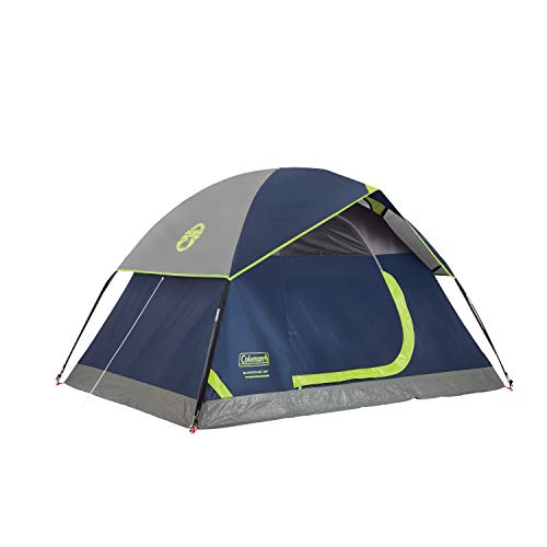 Coleman 2-Person Sundome Tent (Navy) and Coleman Premium Tent Kit