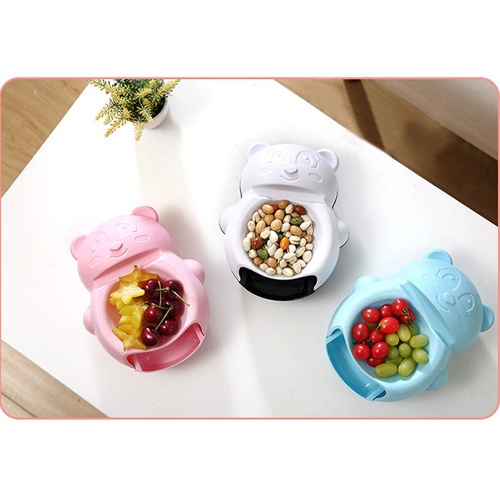 DOITOOL 1pc Fruit Plate Bowl Tv Lazy Fruit Bowl Cartoon Snack Holder Sushi Plate Cookies Chip Platter Decorative Candy Bowls Fun Shaped Dish Phone Stand Tray Fruit Tray Food White