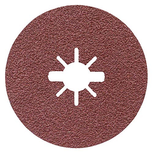 Bosch Professional Fibre Sanding Discs Expert (for Metal, X-LOCK, R444, Diameter 125 mm, Grit Size 36, Bore Diameter: 22.23 mm), 1 disc