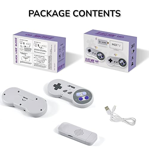 Retro Classic Game Console,Video Game System Built-in 926 NES Games with Dual 2.4G Wireless Controllers,16-Bit 4K HDMI Output,Rerto Toys Gifts.
