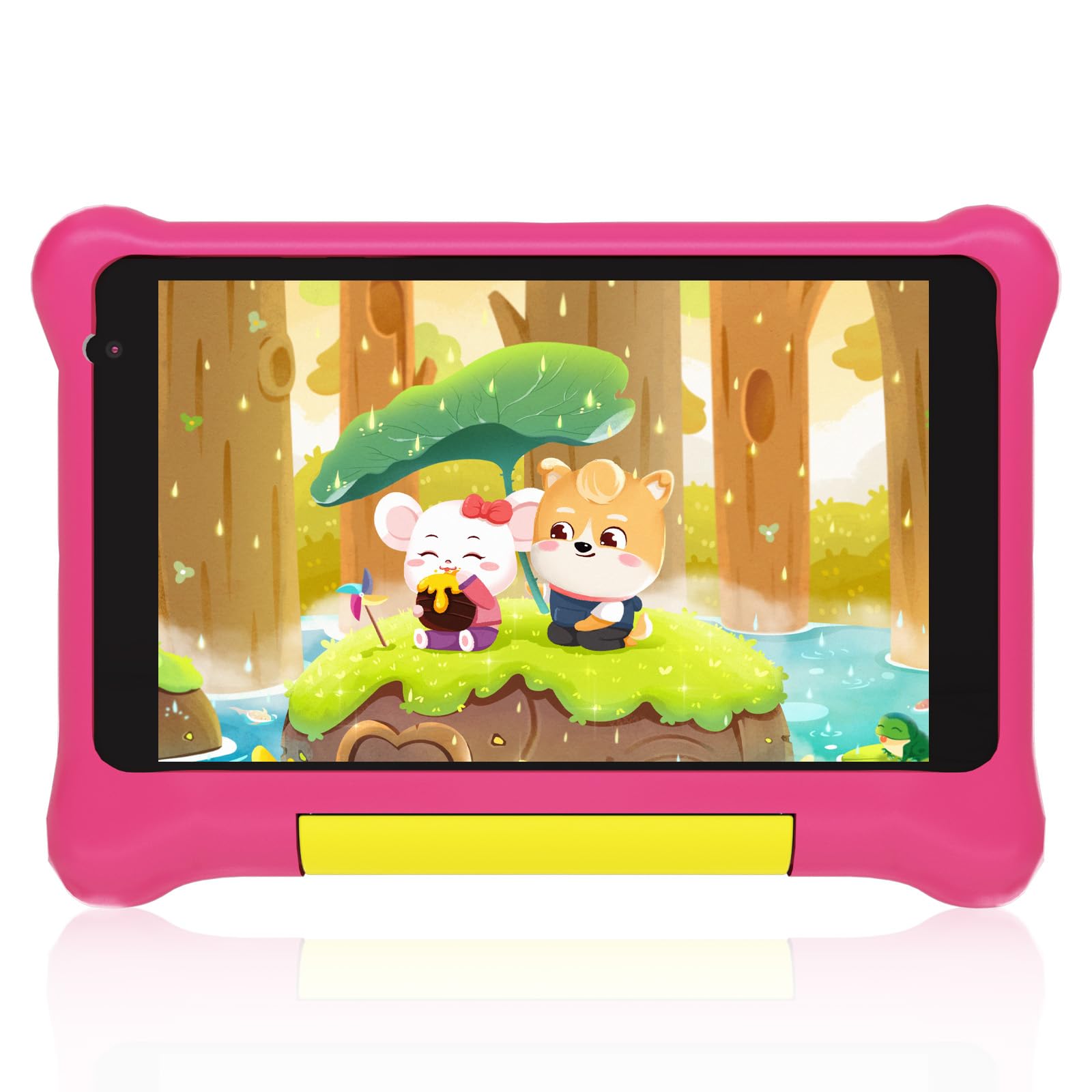 Cheerjoy Kids Tablet 7 inch,Android 12 Tablet for Kids,32GB ROM 128GB Expanded,Parental Control,Kids Software Pre-Installed, Dual Cameras,Android Learning Tablet with Proof Case for Toddlers (Pink)