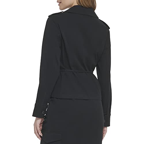 Calvin Klein Women's Jacket Belted, Black