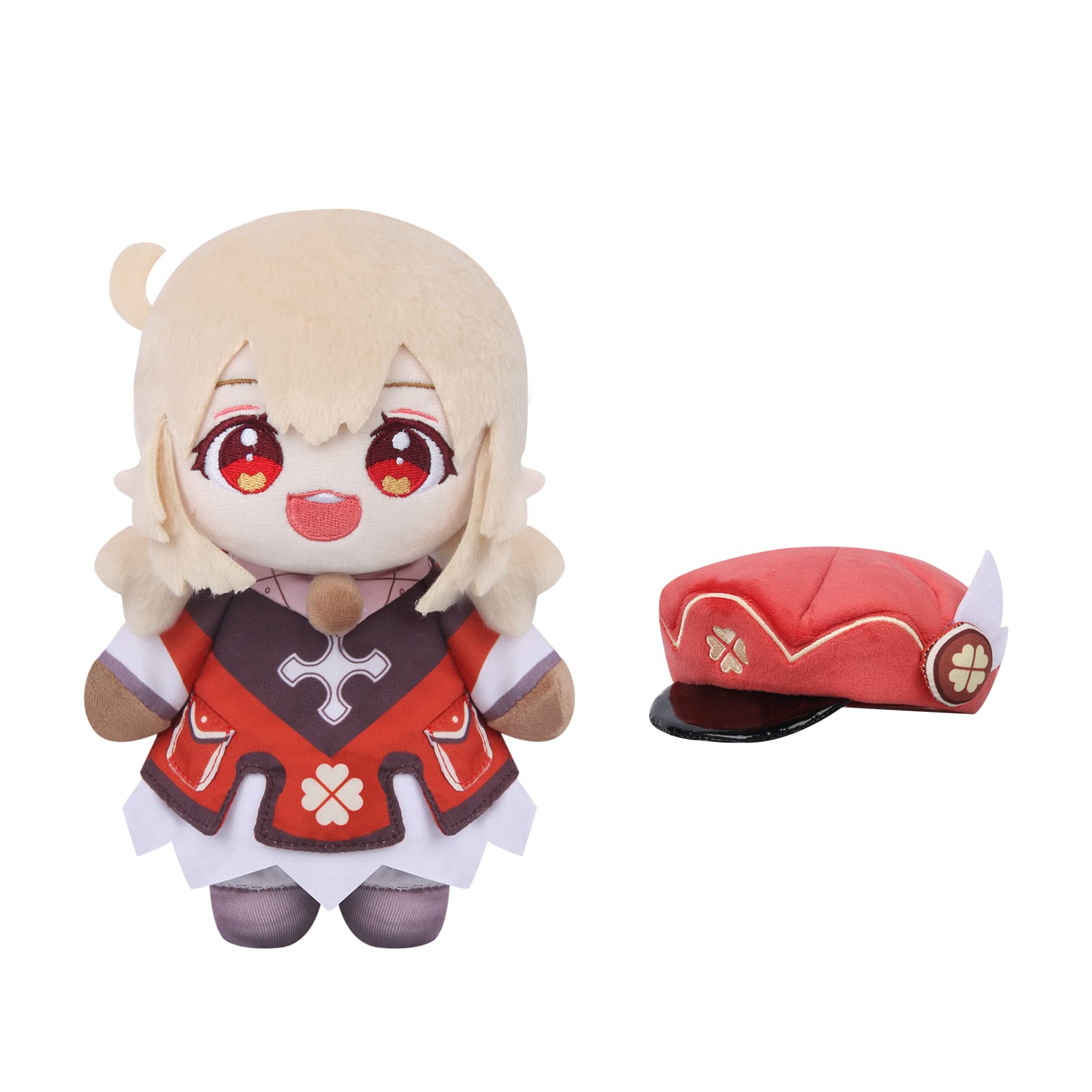 MORROWIND Klee Plush Doll Toy Stuffed Plushie Figure for Kids Girls Game Fans (RED, 20cm/7.87inch)