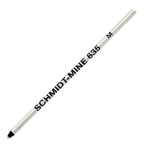 SCHMIDT 635 Mini D1 Ballpoint Refill Medium, 4 Pack, Black (SC58149)