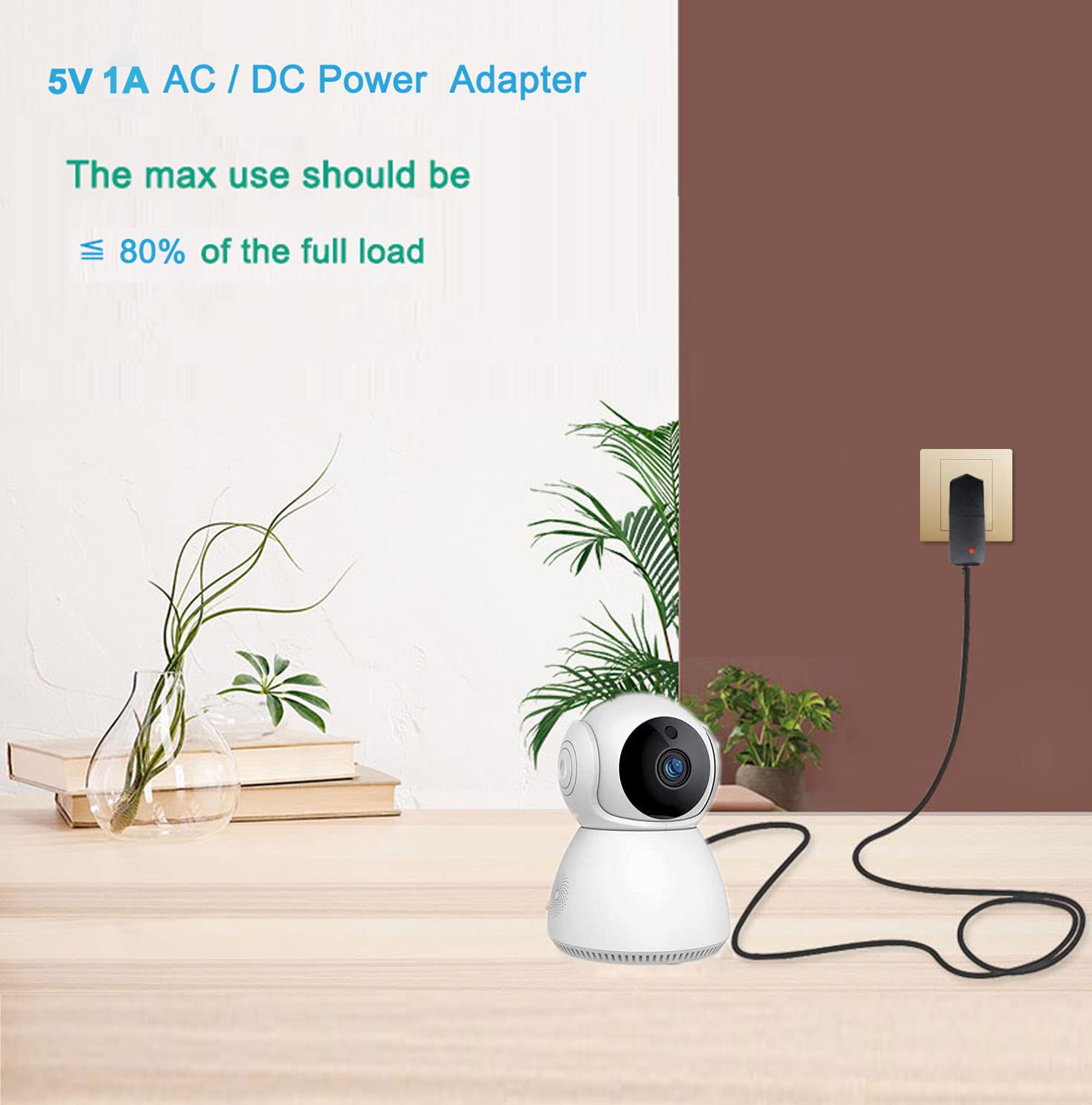 MTYTOT 5V 1A Power Supply 100-240V AC to DC 5Volt 1Amp 1000mA 0.8A 0.5A 450mA AC/DC Power Adapter DC Plug 5.5mm x 2.5mm