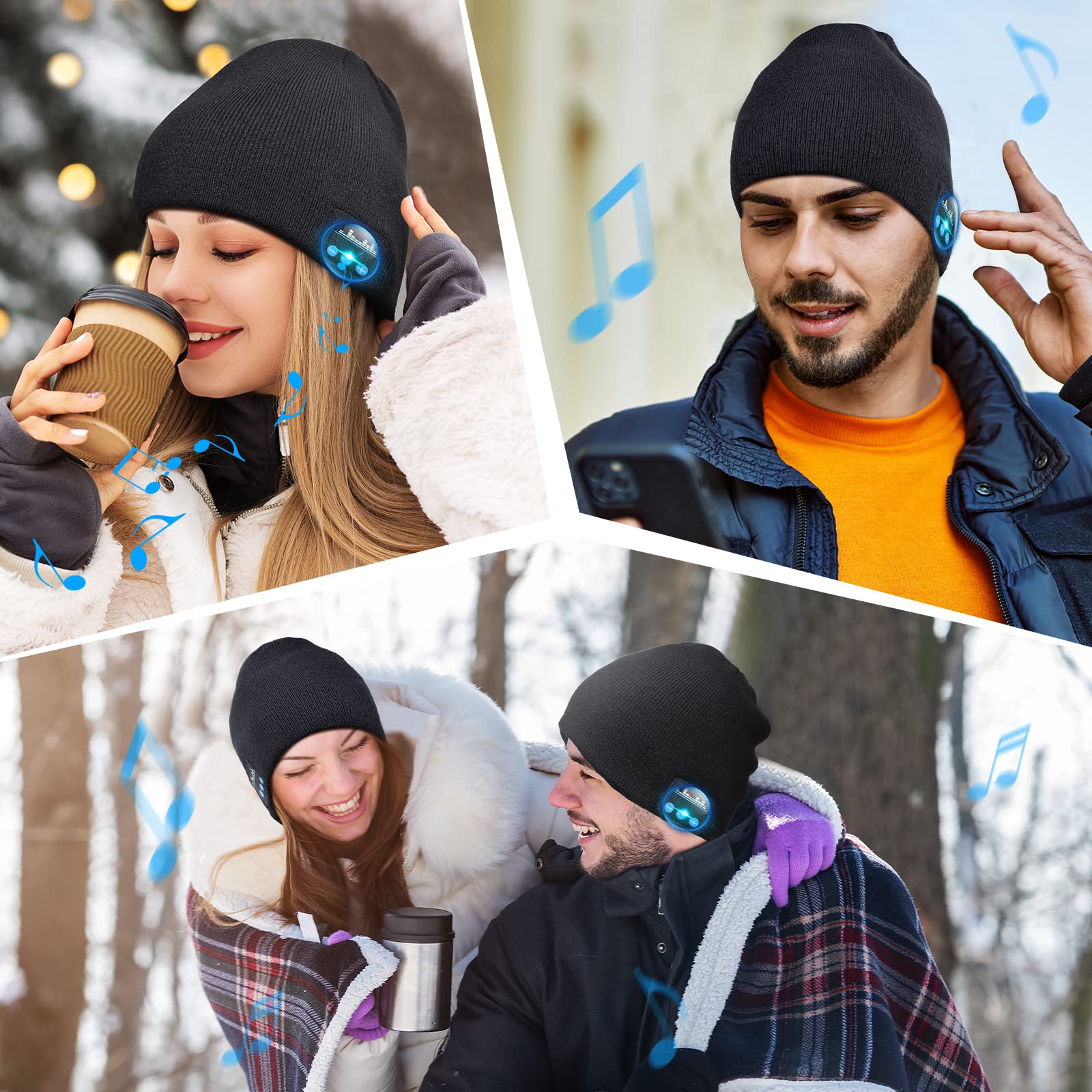 Bluetooth Beanie Hat Mens Gifts - Stocking Stuffers Gifts for Men Women