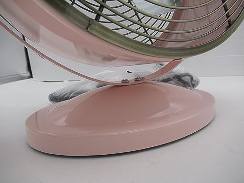 Retro Pedestal Desk Fan with Pivot Head 2 Speed 12 INCH