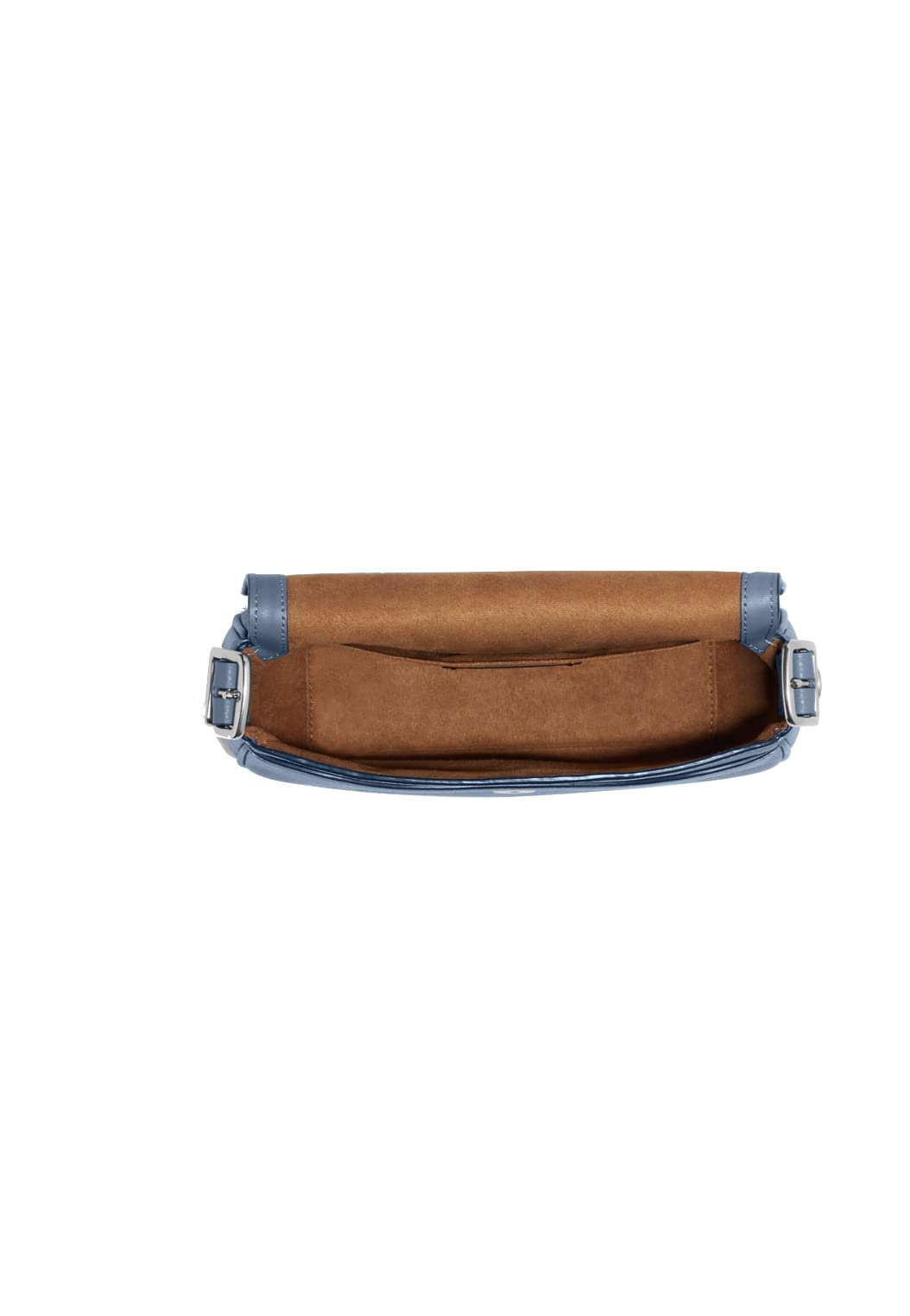 Coach Macie Saddle Bag With Varsity Stripe (SV/Indigo Multi)