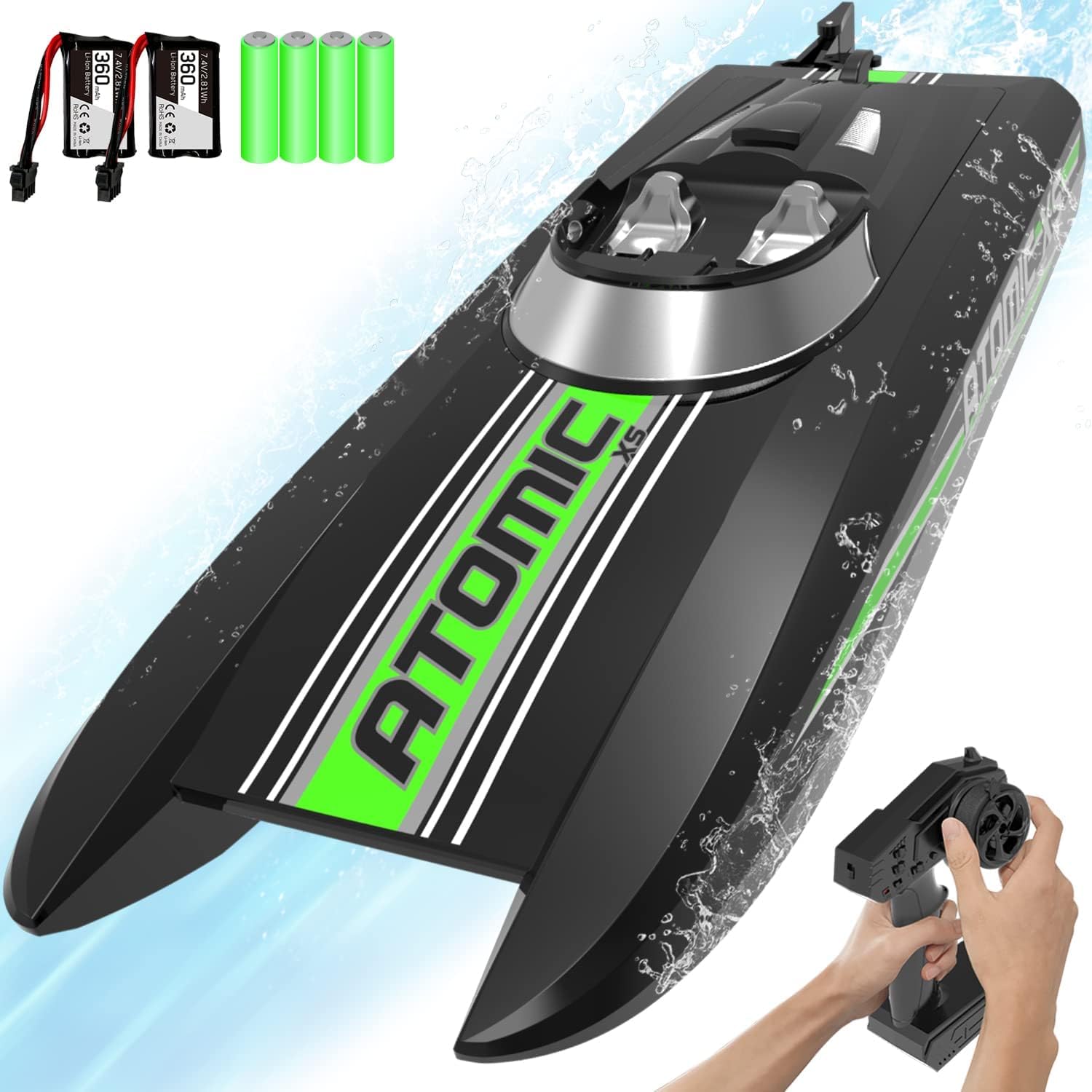 VOLANTEXRC Toys for 6-12 Year Old Boys Amphibious RC Car for Kids 2.4Ghz Remote Control Boat Waterproof 4WD RC Monster Truck Stunt Car Boys Girls Christmas Birthday Gifts All Terrain Beach Pool Toys