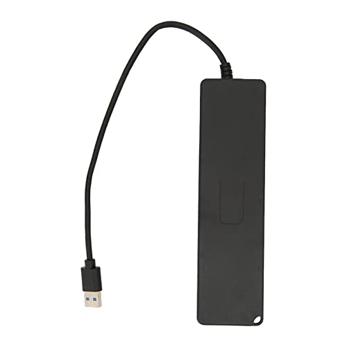 Demeras USB3.0 Hub, 5Gbps Small High Speed Transmission USB3.0 Splitter Wide Compatibility for Mouse for Mobile Hard Disk for Keyboard(Black)