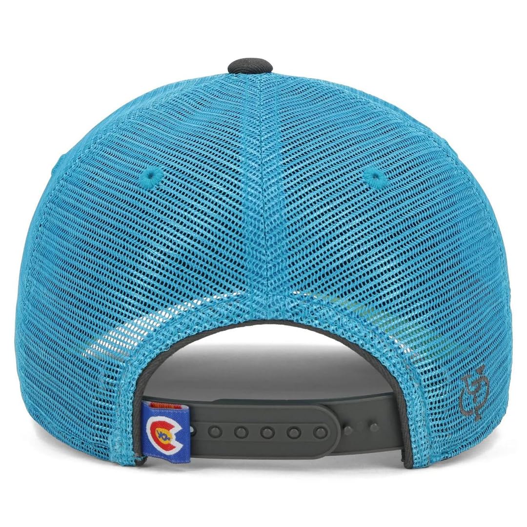 Colorado Trucker Hats for Men & Women - Custom Sunset Fader Style with Snapback, Versatile & Conscious Outdoor Cap, Adult Fit