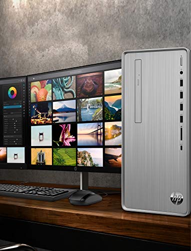 HP Pavilion Desktop PC, AMD Ryzen 5 4600G Processor 6-core with Radeon Graphics, 12 GB DDR4-3200 SDRAM, 512 GB HD - Windows 10 Home, Multi-Display Capable, 5.1 Surround Sound (TP01-1140)