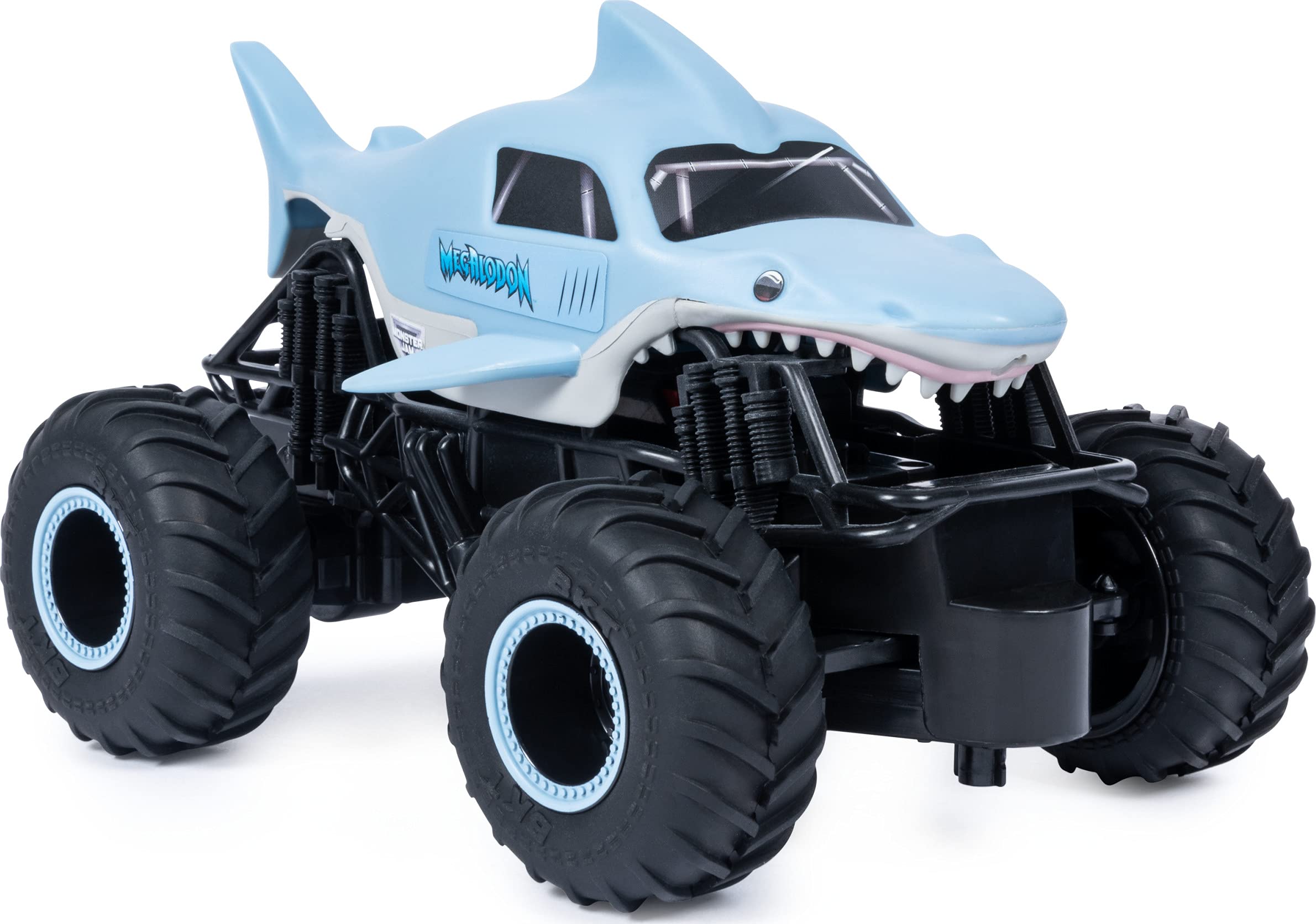 Monster Jam, Official Megalodon Remote Control Monster Truck, 1:24 Scale, 2.4 GHz, for Ages 4 and Up