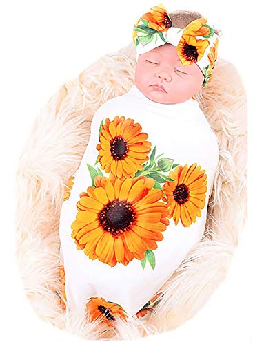 Muratomedo Newborn Baby Blanket Baby Receive Blanket Swaddling Blanket Printed Baby Swaddle Receive Blanket
