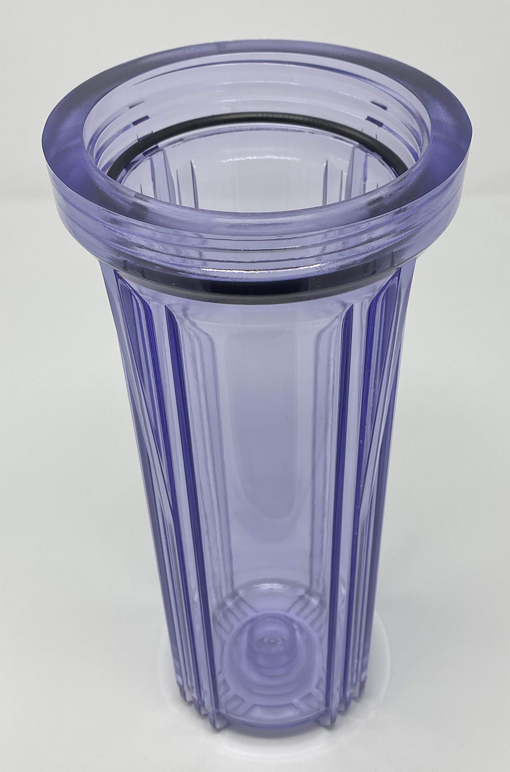 Bluonics undersink reverse osmosis system replacement clear canister 2.5"x10"
