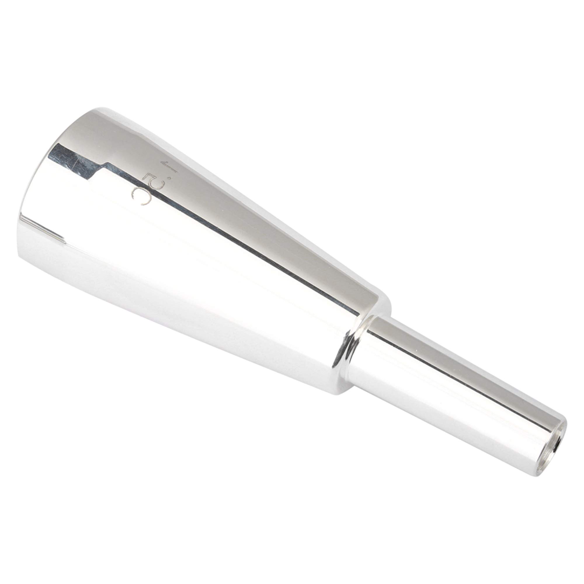 Mxfans 1.5 C Size Trumpet Mouthpiece Brass Silver-Plated Heavy Bullet Shape