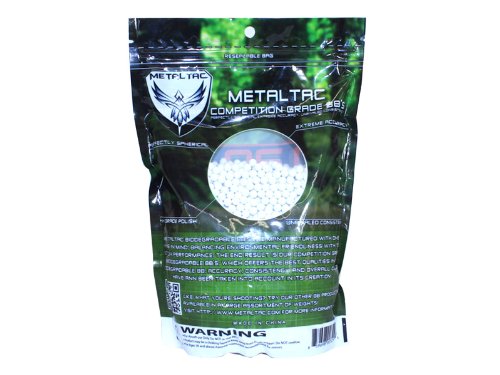 MetalTac Airsoft BBS Bio-Degradable .20g Perfect Grade High Precision 6mm BB Pellets (Bag of 5000 Rounds)