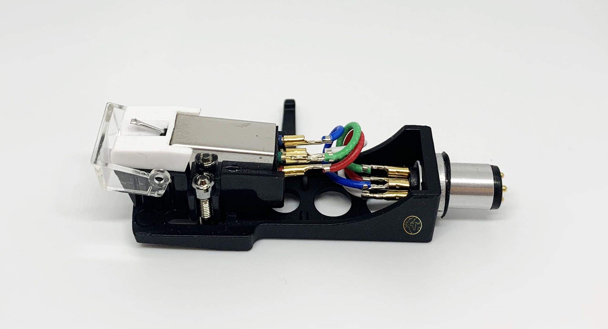 Cartridge and Stylus, needle and Black Headshell with mounting bolts for Technics SL-1200, SL-1210, SL-1600, SL-1610, SL-1700, SL-235, SL-23A, SL-B2, SL-B202, SL-B205, SL-B3