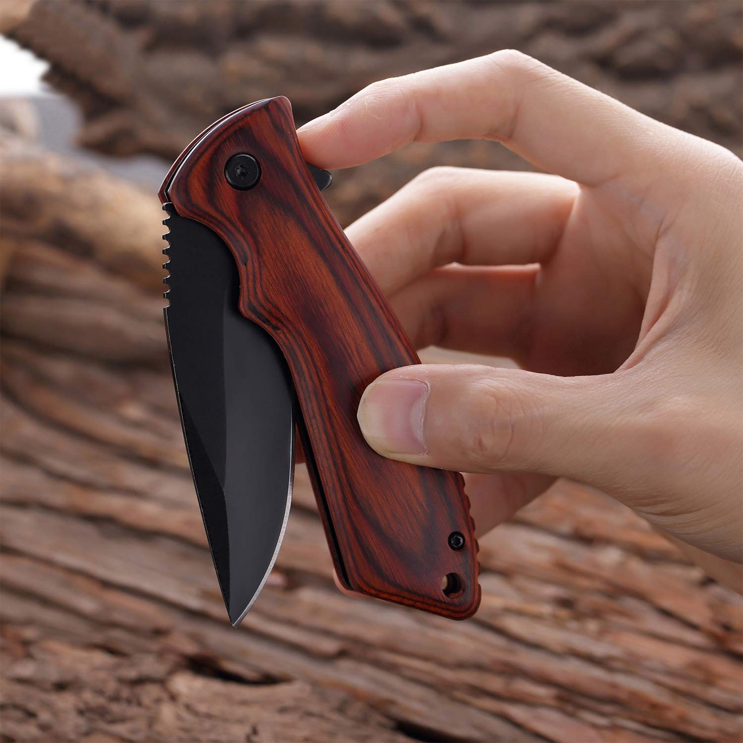 Groomsmen Gifts For Men Wedding Knife Set - Personalized Pocket Knife Custom Knife Gift Options - Best Groomsman, Mens Bachelor, Best Man Proposal Gift Set - 6 Font