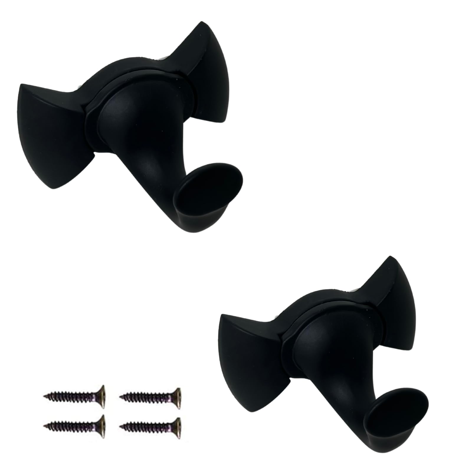 Kethyon 2 Pack Elephant Style Hooks for Hanging Coats, Hats, Keys, Towels, Robes Wall Mounted Decorative Hangers with 2 Screws