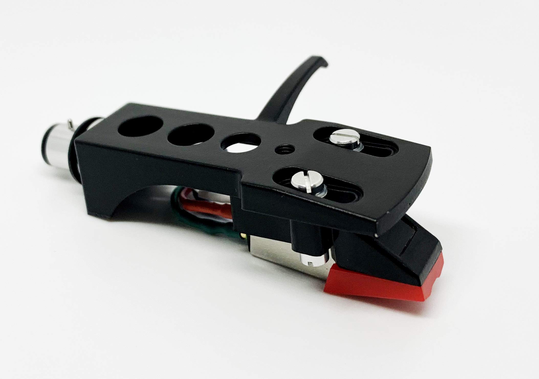 Cartridge and Stylus, Elliptical needle and Black Headshell with mounting bolts for Technics SL-1200, SL-1210, SL-1600, SL-1610, SL-1700, SL-235, SL-23A, SL-B2