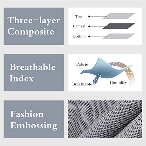 Micilelife Clothes Storage Bag 90L Large Storage Bags Closet Organizers and Storage,3-Pack, Gray,Foldable Organizer, With Clear Window,Suitable for Finishing Of Household ItemsReinforced Thick and Durable Organizer, Suitable for Finishing the Bedrooms,To