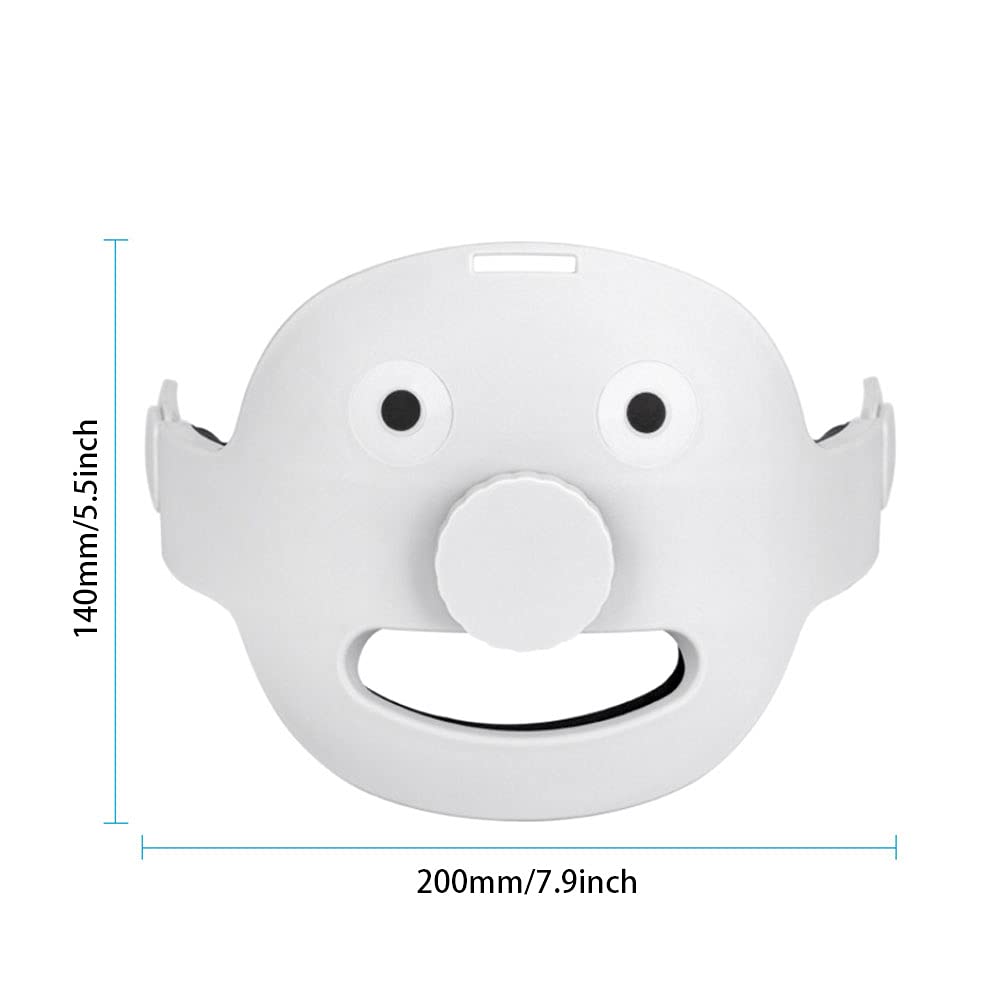 CALIDAKA Replacement Elite Head Strap for Oculus Quest 2,Adjustable Head Strap for Oculus Quest 2 VR Headset,Enhanced Support and Reduce Head Pressure in VR Gaming Headset(White)