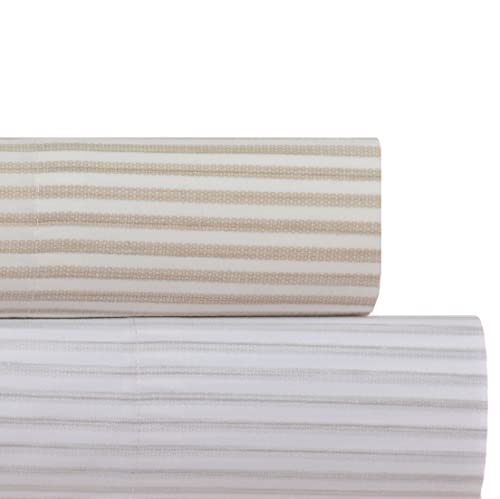 Tommy Bahama Home Sheets Cotton Percale Bedding Set, Crisp & Cool, Stylish Home Decor, Queen, Paloma Beach Gray