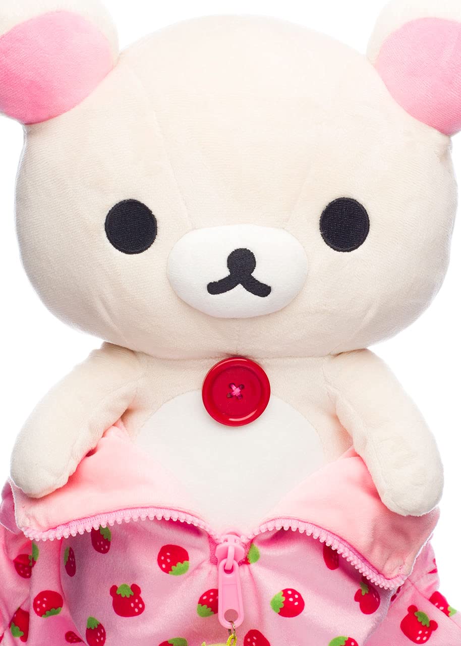 San-X Original Rilakkuma Sleeping Bag Plush Series (Korilakkuma - Strawberry)