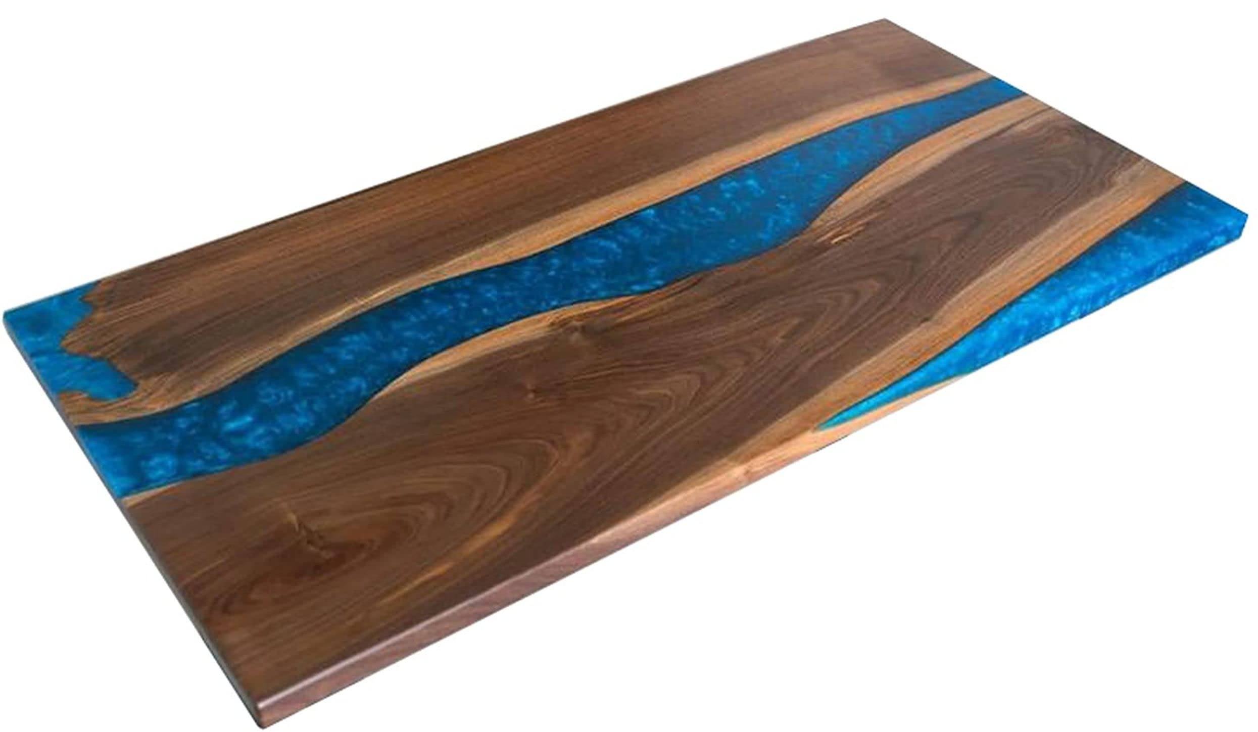 Epoxy Table, Live Edge Wooden Table, Epoxy Resin River Table, Natural Wood,Dining Table, Natural Epoxy Table, Resin Table 42"x 24" Inch